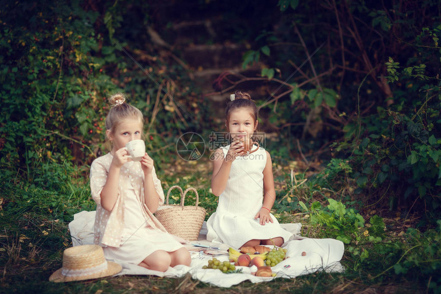 两个快乐的小姐妹爱和高清图片下载-正版图片505904708-摄图网