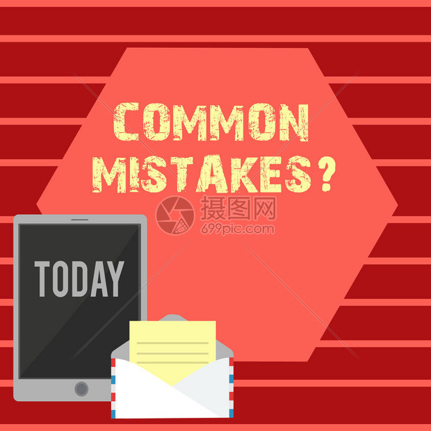 显示常见错误问题的书写笔记彩色空白间上带有纸张和平板电脑屏幕的重复行为或判断被误导或错误信高清图片下载-正版图片505951739-摄图网