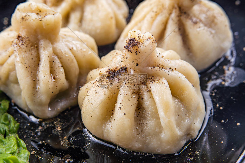 格鲁吉亚的子Khinkali高清图片下载-正版图片505957976-摄图网