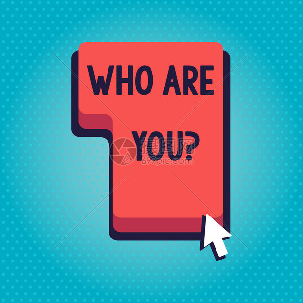 文字书写文本你是谁的问题商业照片展示询问展示身份或展示信息方向按下或单击带箭头的红高清图片下载-正版图片505959383-摄图网