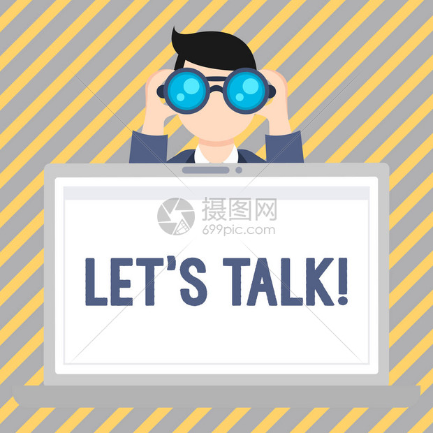 显示LetSTalk的文字标志展示他们建议就特定主题开始对话的商业照片高清图片下载-正版图片505974105-摄图网
