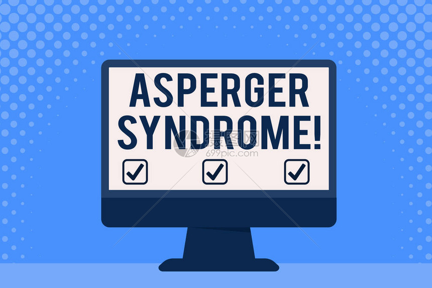 Asperger综合征的概念手写概念含义被定为独特的自闭症谱系障碍台式计算机多彩监视屏幕独立表AspergerInse高清图片下载-正版图片 ...