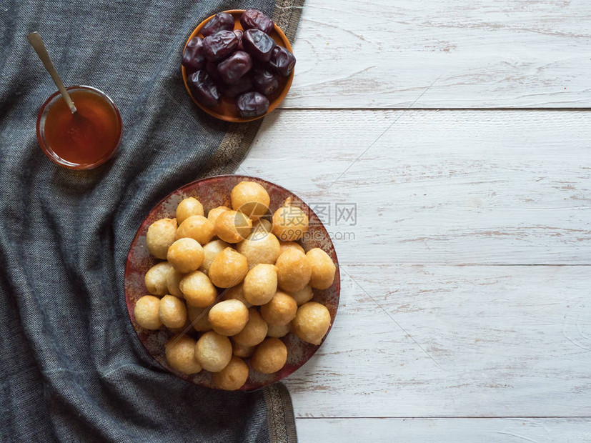 阿拉伯传统斋月甜点Zalabya高清图片下载-正版图片506065240-摄图网