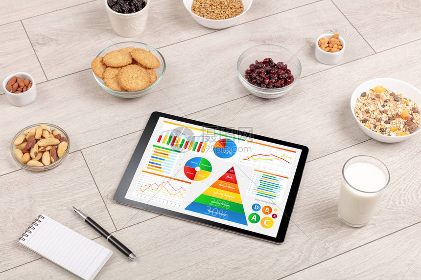 健康饮食概念用几个节食统计数据高清图片下载-正版图片506075651-摄图网