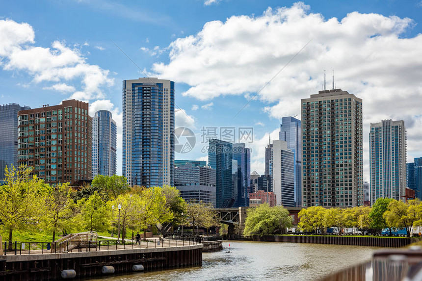 芝加哥城市景观高清图片下载-正版图片506132555-摄图网
