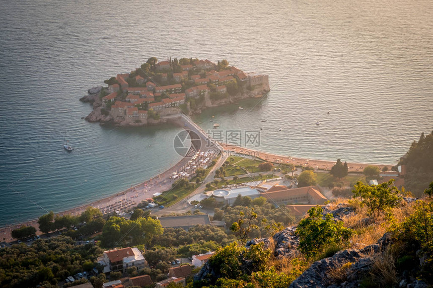 SvetiStefan岛市黑山巴尔干高清图片下载-正版图片506182621-摄图网