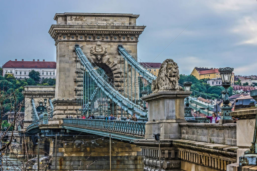 Szechenyyi连桥夜视匈牙高清图片下载-正版图片506261354-摄图网