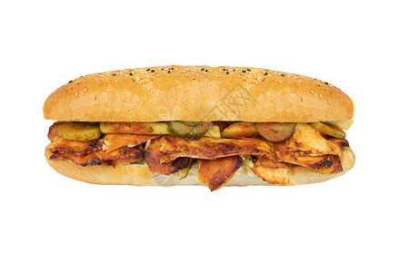 Shawarma肉类烤鸡肉土耳其烹饪食品DonerKebab在餐厅高清图片下载-正版图片505850916-摄图网