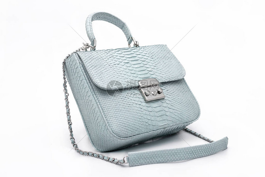 时尚豪华蛇皮蟒蛇包隔离在白色背景上高清图片下载-正版图片506315837-摄图网