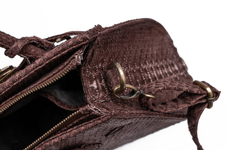 时尚豪华蛇皮蟒蛇包隔离在白色背景上高清图片下载-正版图片506314426-摄图网