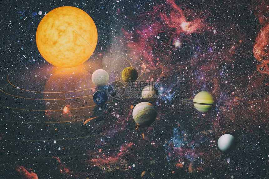 太阳系行星彗星太阳和恒星高清图片下载-正版图片506392335-摄图网