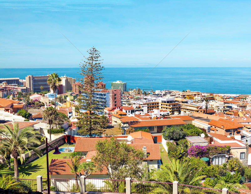 特内里费岛上的拉克鲁斯港高清图片下载-正版图片506417498-摄图网