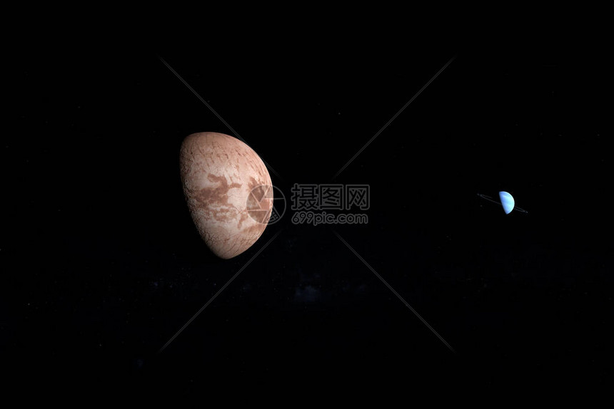 Sedna在海王星附近环绕的Sed高清图片下载-正版图片506425193-摄图网