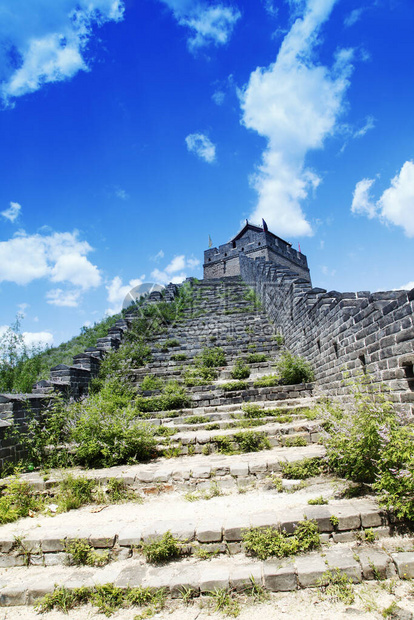 万里长城蓝天白云下高清图片下载-正版图片506484001-摄图网