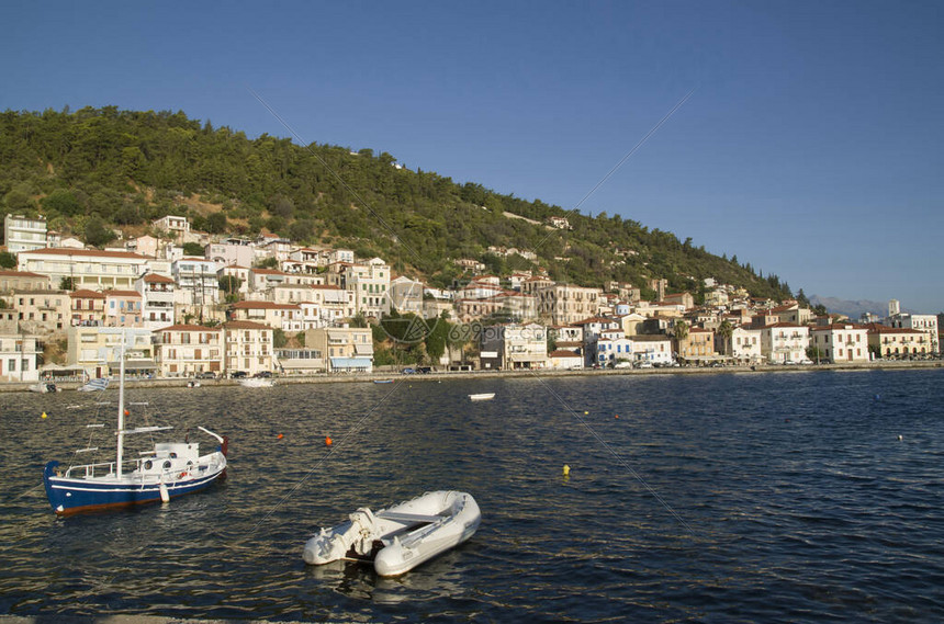 希腊Peroponnese的Gythio高清图片下载-正版图片506491097-摄图网