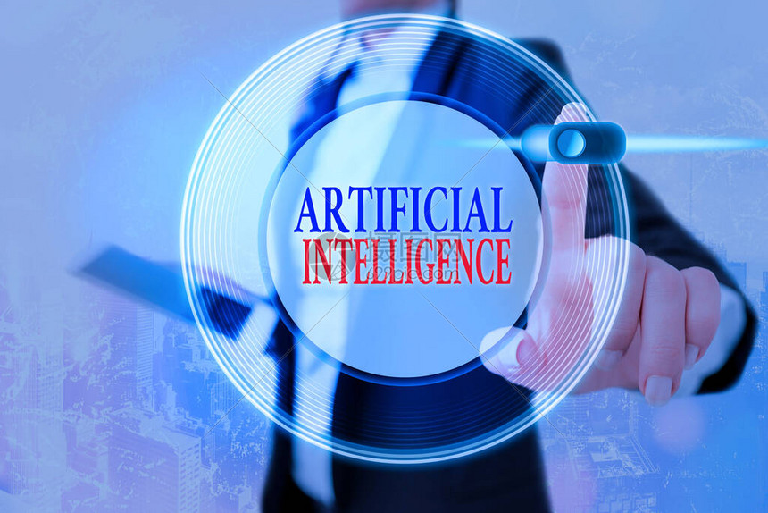 表示人工智能的概念手写概念意指机器复制像解决问题一样的认知功能Cogn高清图片下载-正版图片506499198-摄图网