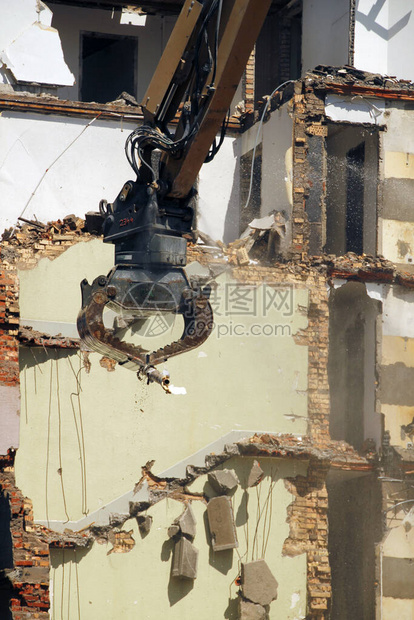 建筑物的拆除工程高清图片下载-正版图片506500199-摄图网
