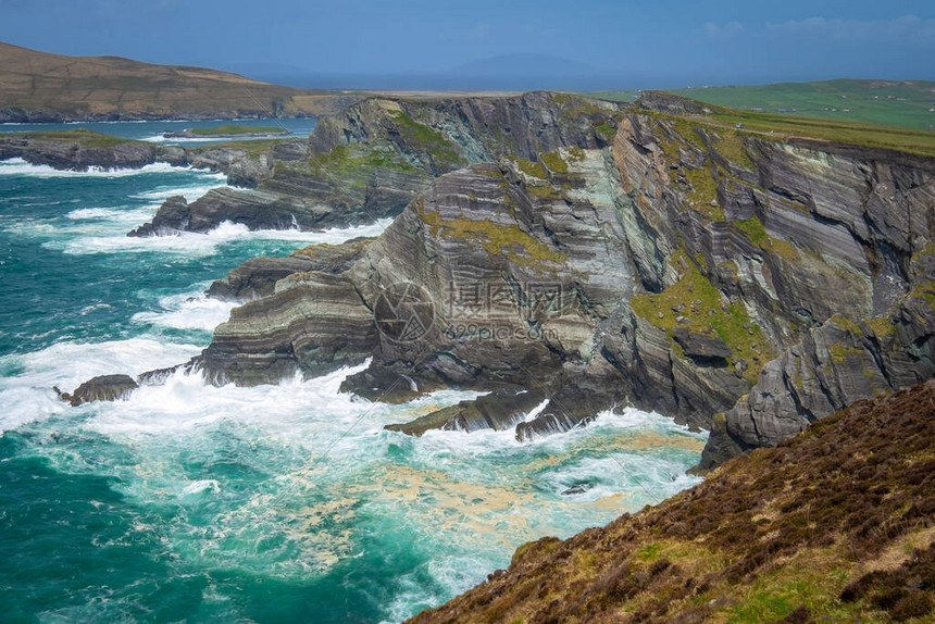 爱尔兰美丽的海洋克里利夫KerryC高清图片下载-正版图片506589630-摄图网