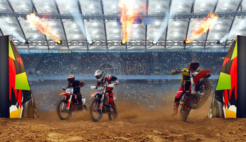 Motoross骑手在行动Moto高清图片下载-正版图片506599215-摄图网