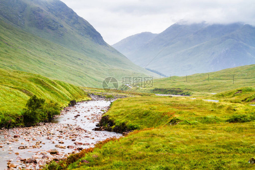 Glencoe或GlenCoe和Etive山谷高清图片下载-正版图片506648180-摄图网