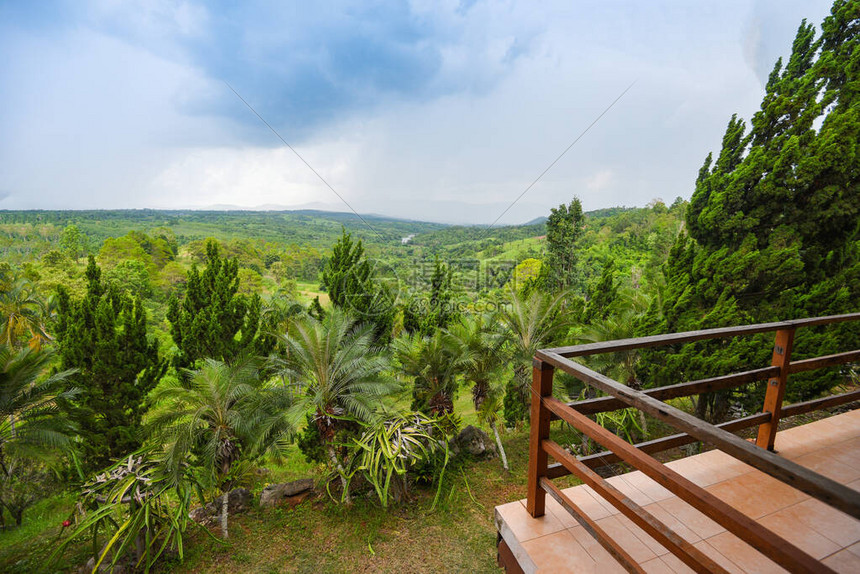 阳台与自然绿树森高清图片下载-正版图片506669970-摄图网