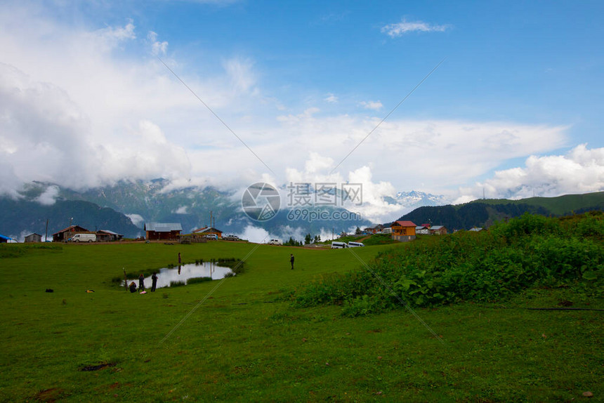 黑海土耳其的Badara高原Rize高清图片下载-正版图片506702402-摄图网