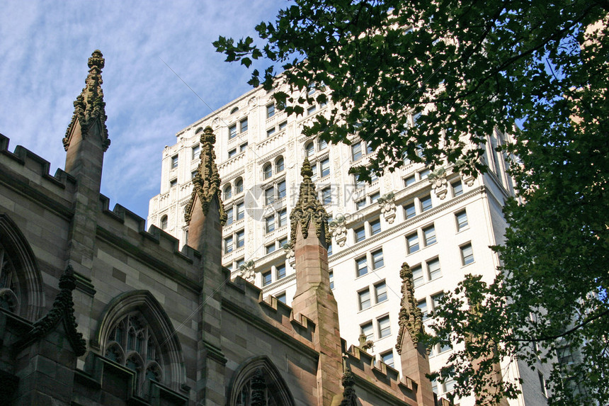 Trinty教堂的精华在纽约再次建造了高清图片下载-正版图片506963008-摄图网
