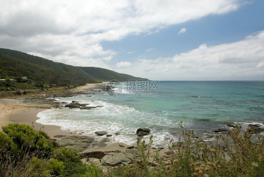 澳大利亚维多利亚南部海岸线上的高清图片下载-正版图片506969670-摄图网