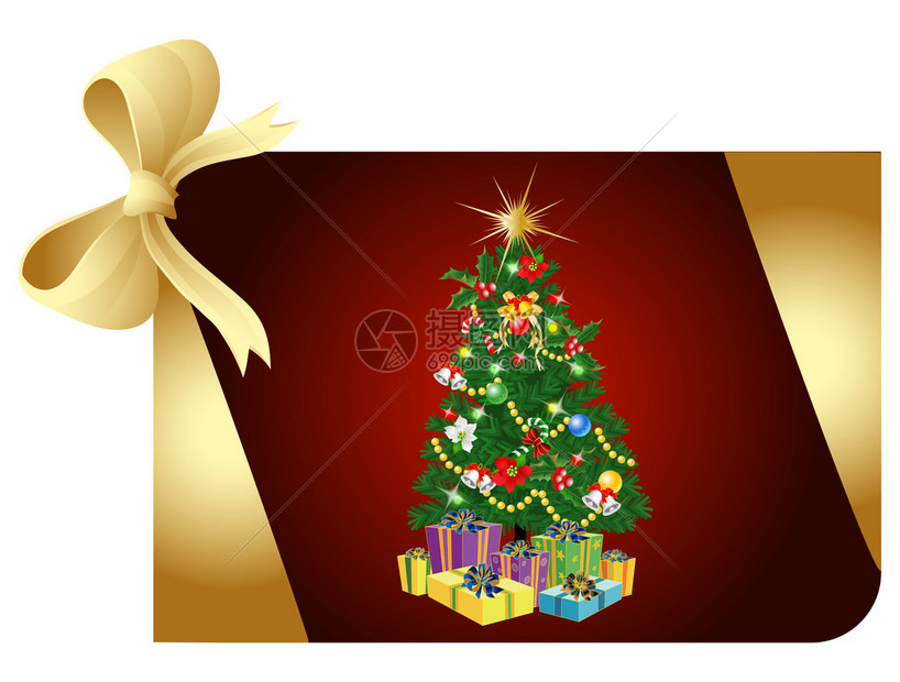 圣诞快乐新年快乐插图卡高清图片下载-正版图片506995960-摄图网