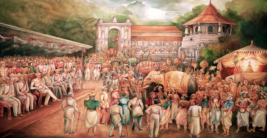 在斯里兰卡圣牙佛寺的一张照片中高清图片下载-正版图片507003153-摄图网