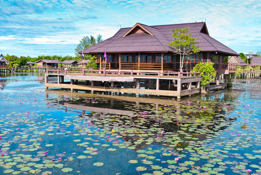 位于泰国Phatthalung环礁湖高清图片下载-正版图片507111254-摄图网