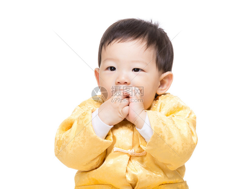 男婴吮吸他的手指高清图片下载 正版图片507134064 摄图网