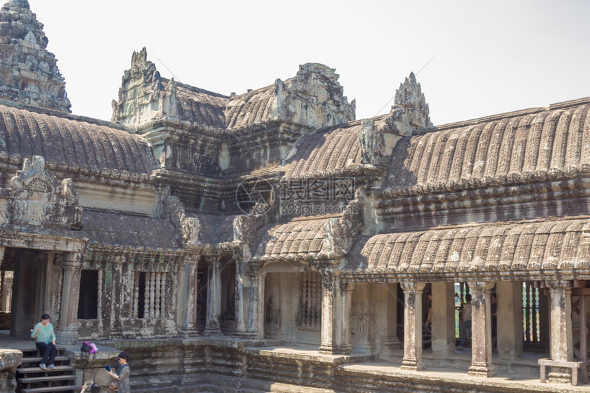 KambodzheArhitektura的Angkor寺庙综合建筑高清图片下载-正版图片507188503-摄图网