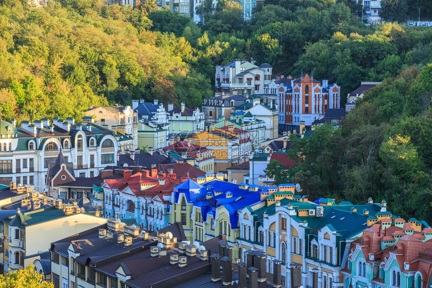 从城堡山看基辅市高清图片下载-正版图片507222437-摄图网