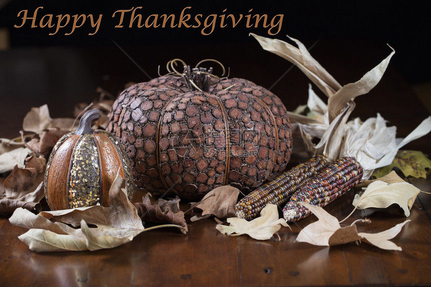 橘子南瓜小果酱和印度玉米作为感恩节装饰高清图片下载-正版图片507235341-摄图网