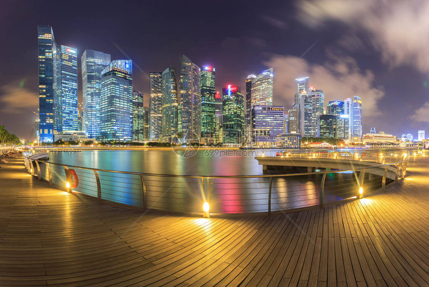 新加坡金融区和商业大厦的风景高清图片下载-正版图片507372577-摄图网