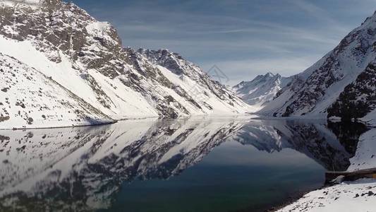 智利圣地亚哥冬季的山雪风景智高清图片下载-正版图片507408896-摄图网