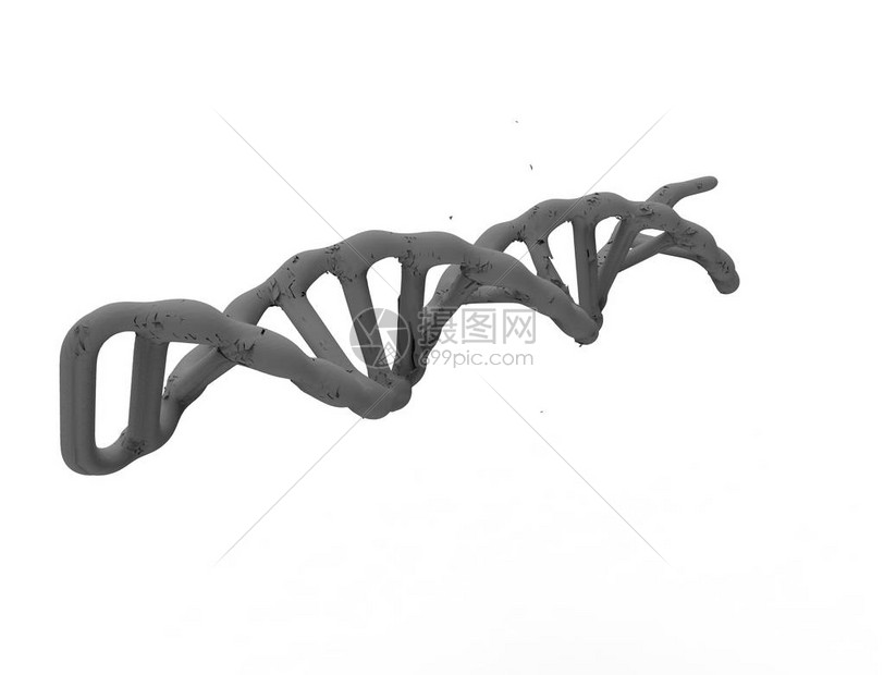 在白色背景中分离的DNA高清图片下载-正版图片507473530-摄图网
