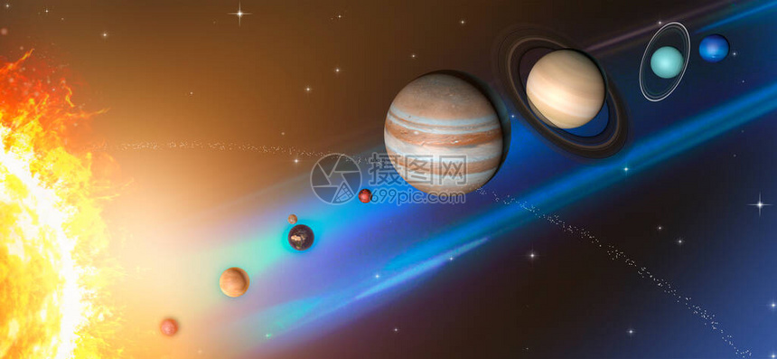 太阳系的行星高清图片下载-正版图片507500444-摄图网