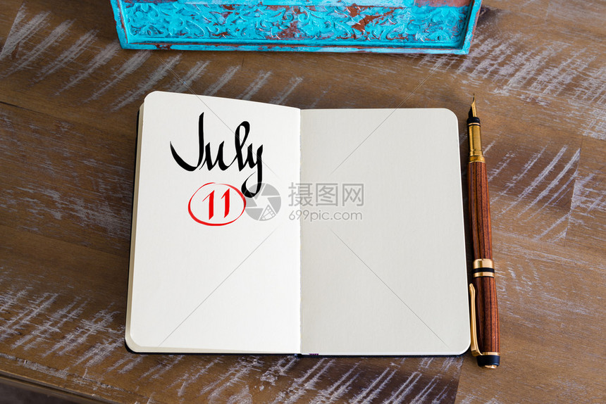 7月11日历的概念图像高清图片下载-正版图片507549843-摄图网