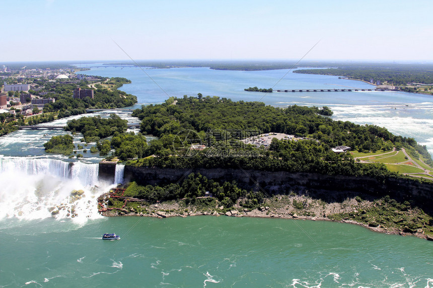 安大略加拿大一侧的大瀑布高清图片下载-正版图片507552854-摄图网