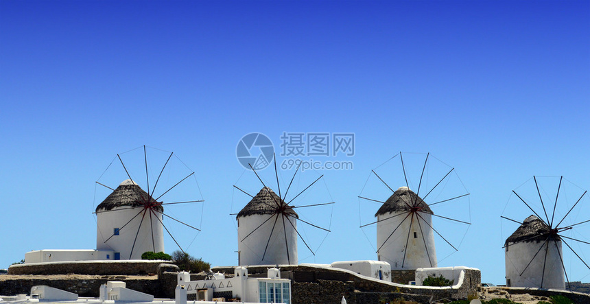 希腊CycladesMykonos岛著名的Myk高清图片下载-正版图片507554473-摄图网
