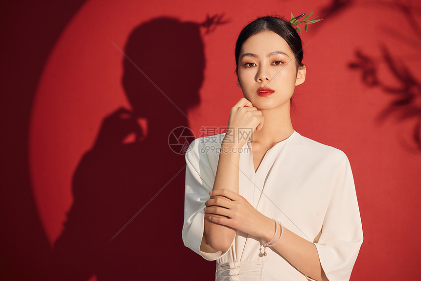 传统国风女性形象高清图片下载-正版图片507608611-摄图网