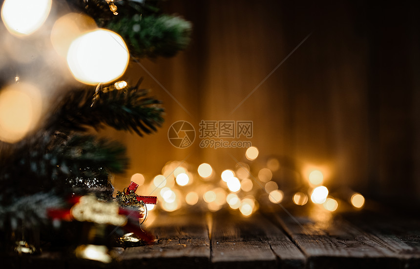 圣诞灯光高清图片下载-正版图片507613345-摄图网