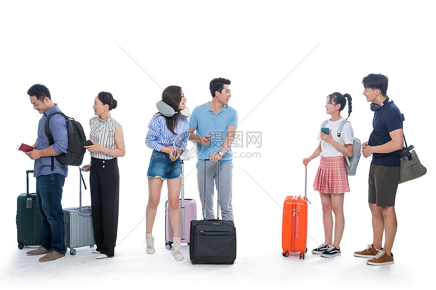 排队等候的旅客高清图片下载-正版图片507677581-摄图网