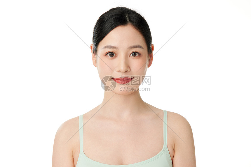 甜美女性正面造型高清图片下载-正版图片507714579-摄图网