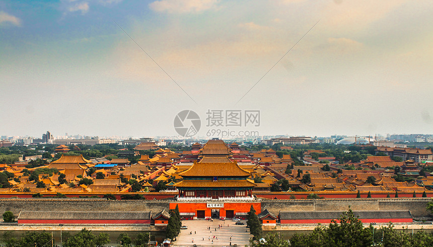 北京故宫博物院全景高清图片下载-正版图片507731168-摄图网