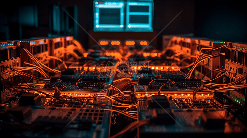 计算机系统示意图图片素材-正版创意图片600001104-摄图网