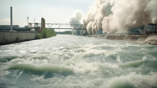 重金属和化学物质的水污染高清图片下载-正版图片600005857-摄图网