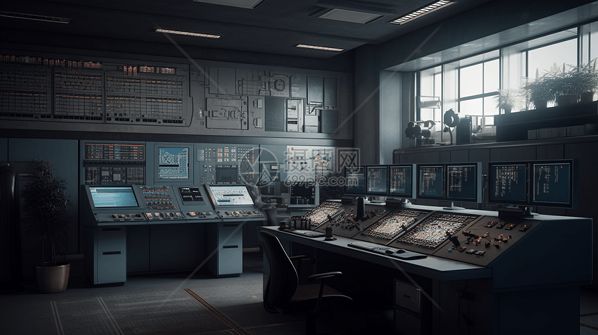 工厂控制室高清图片下载-正版图片600005390-摄图网